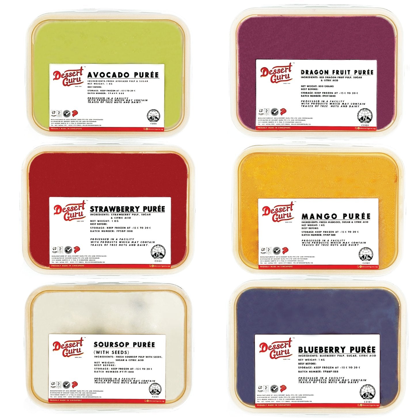 Frozen Fresh Fruit Purées – Dessert Guru